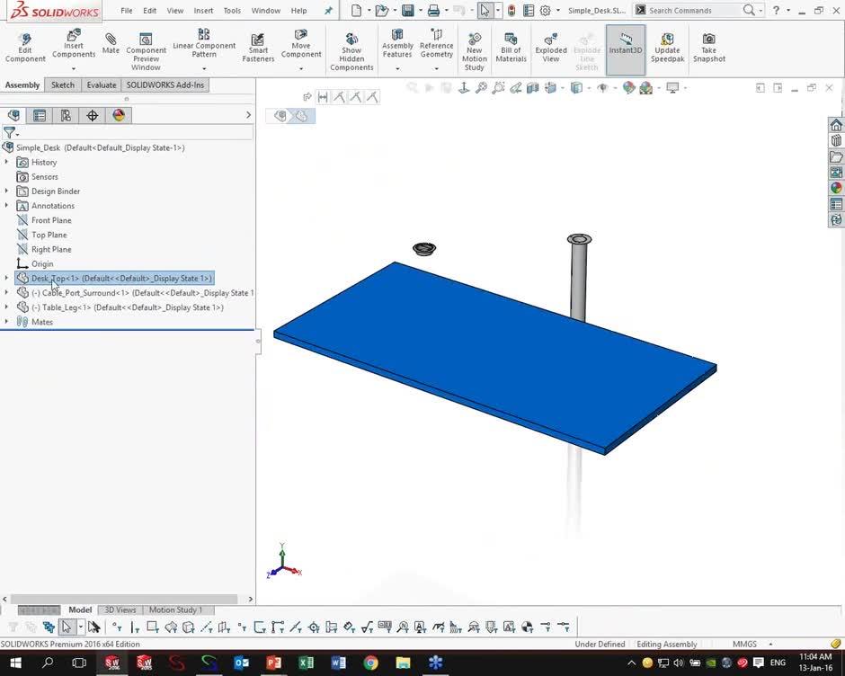 Furniture - SOLIDWORKS Smart Components