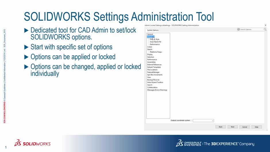 What S New In Solidworks 2017 Options Locking
