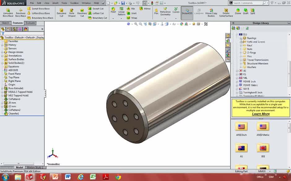Discover SolidWorks Professional – Toolbox