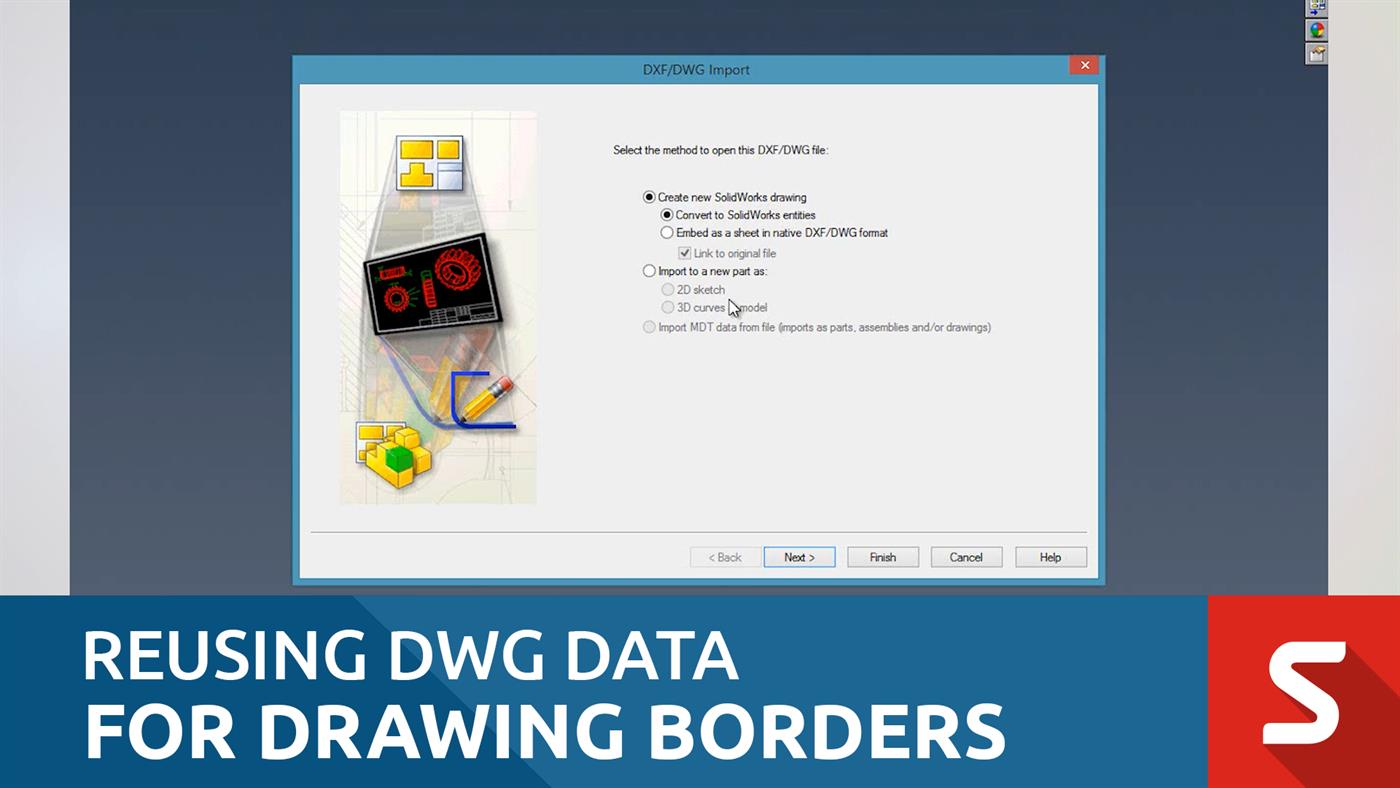 Reusing DWG Data for Drawing Borders