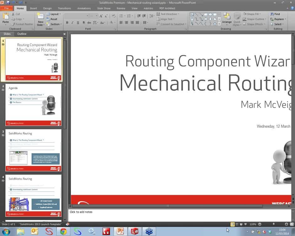 Routing Component Wizard