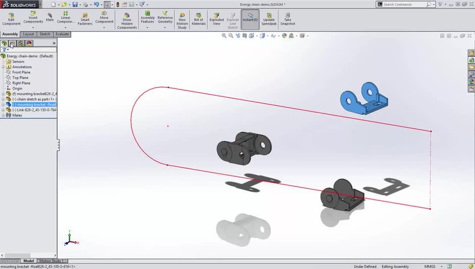 What's New in SolidWorks 2015 - Chain Component Pattern