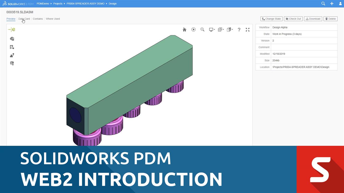 SOLIDWORKS PDM Web2 Introduction