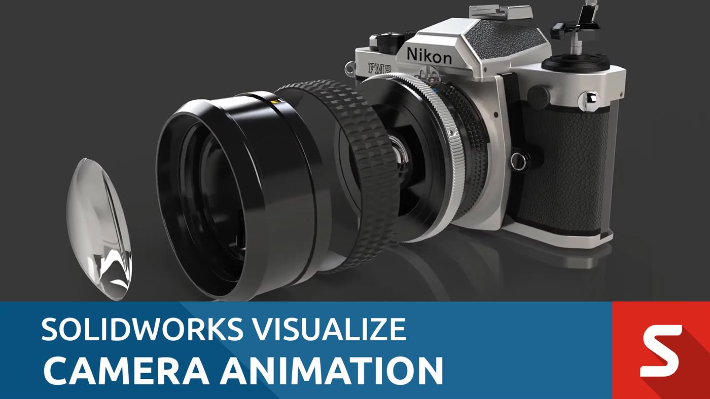 SOLIDWORKS Visualize Animation - Nikon Fm2