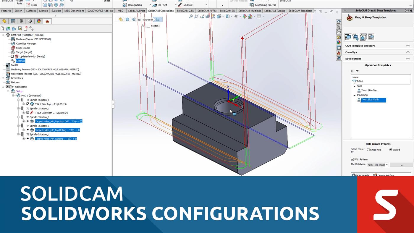 The use of SOLIDWORKS configurations in SolidCAM