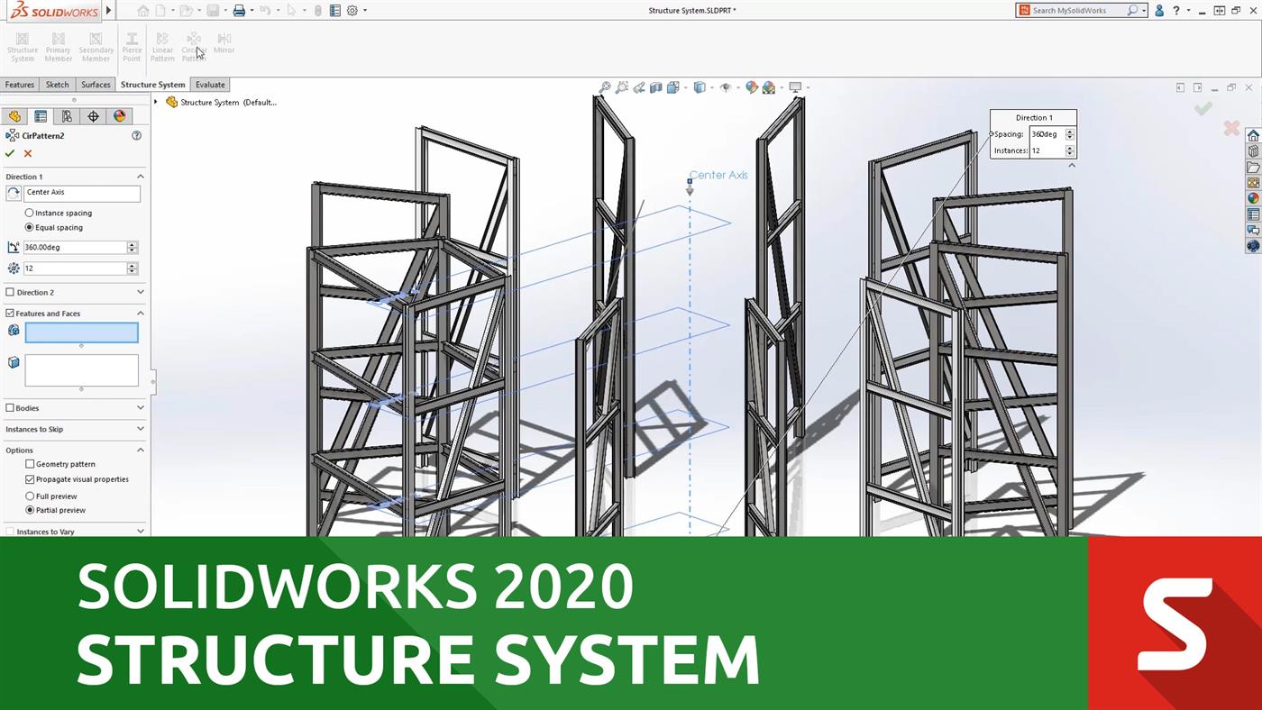 SOLIDWORKS 2020 - Structure System