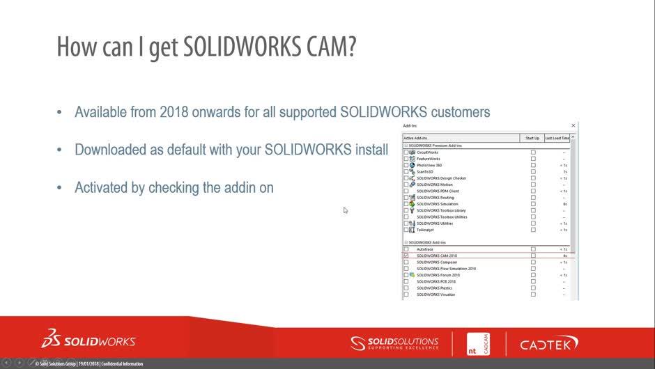 SOLIDWORKS CAM Standard - A First Look