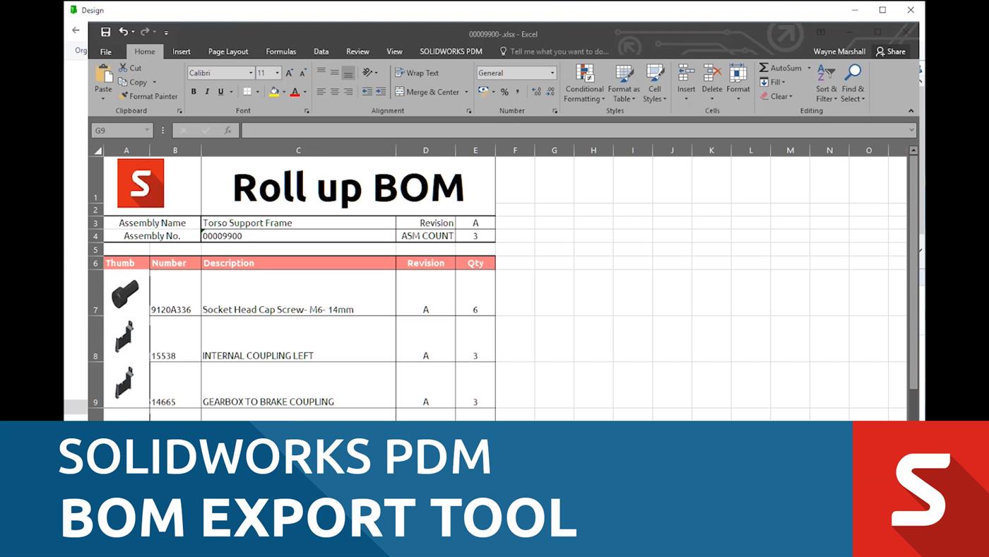 BOM assembly export