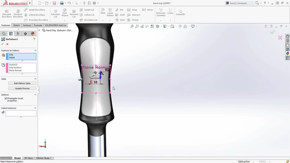 What's New in SolidWorks 2016 - Patterns