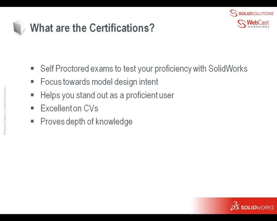 Certify your SolidWorks Skills