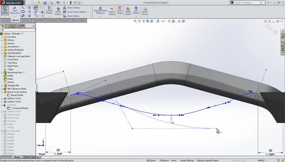 What's New in SolidWorks 2014 - Sketch Splines and Conics