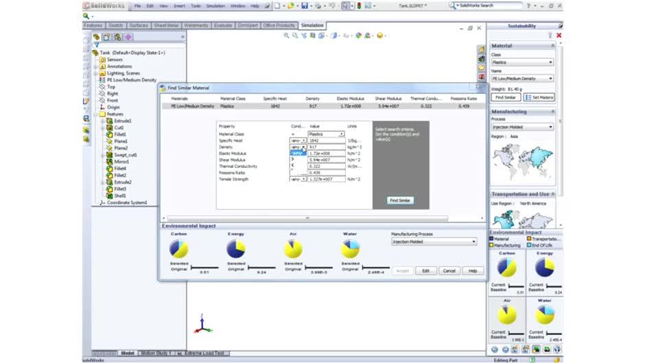 First Look - SolidWorks Sustainability