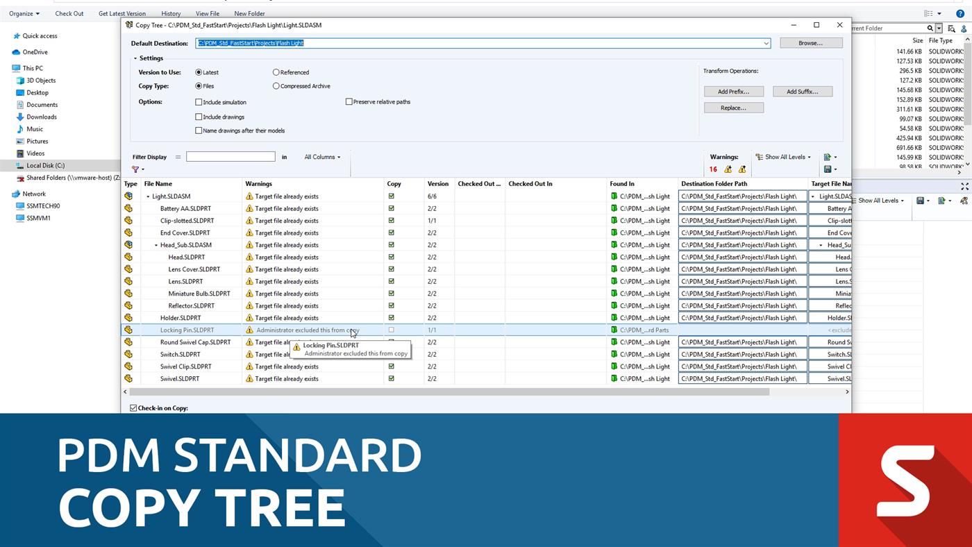 PDM Standard - Copy Tree