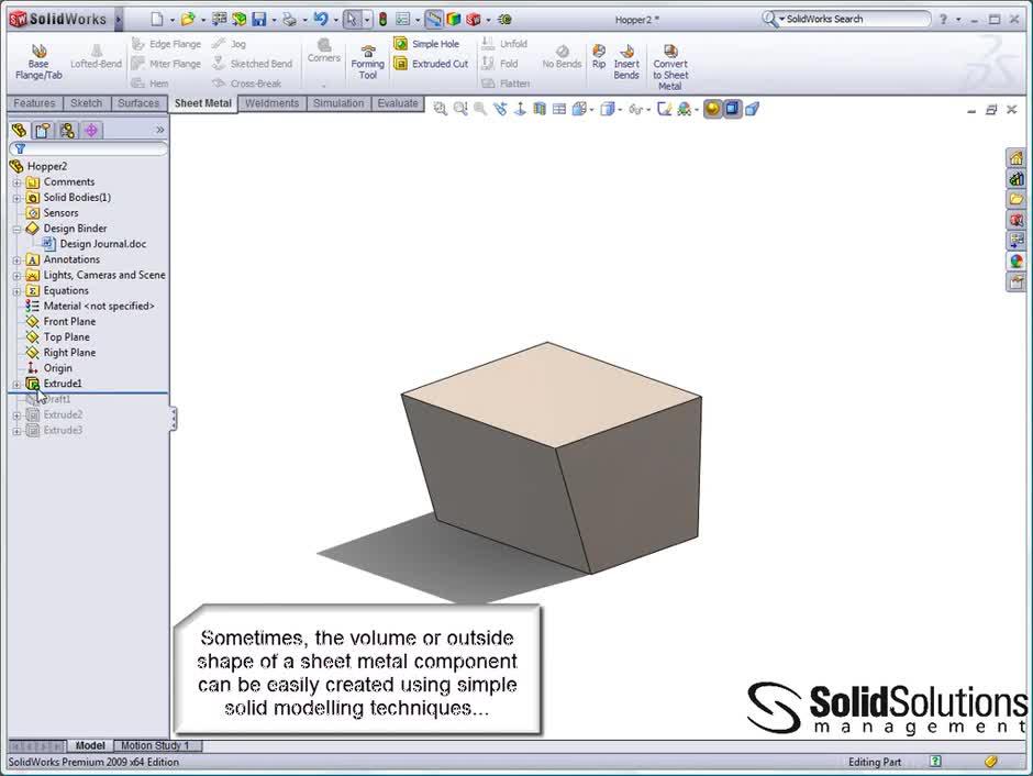 Complex Sheet Metal Parts - Made Easy