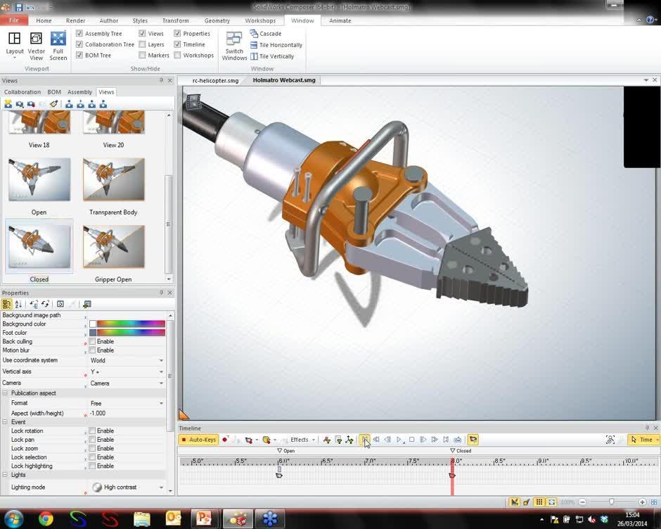 Animations in SolidWorks Composer