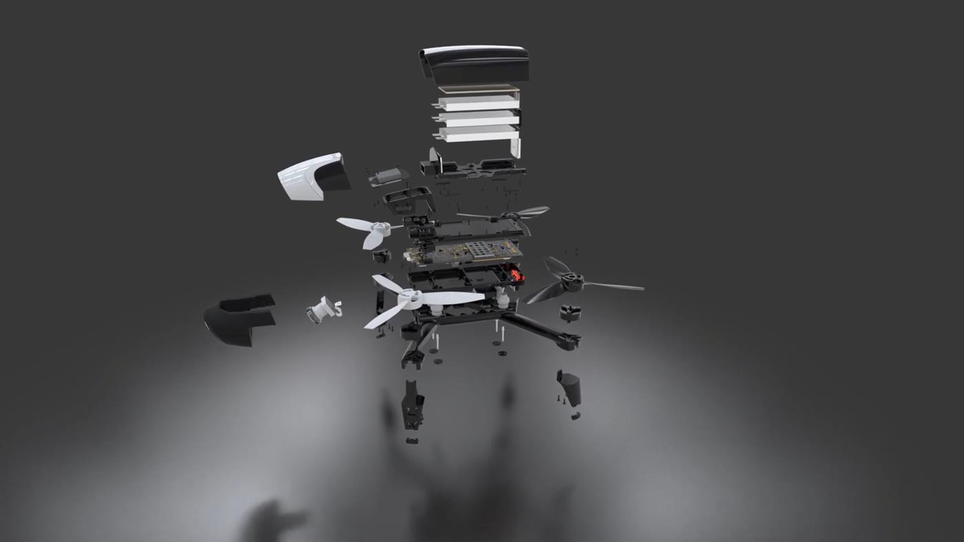 Bebop 2 Exploded View Animation