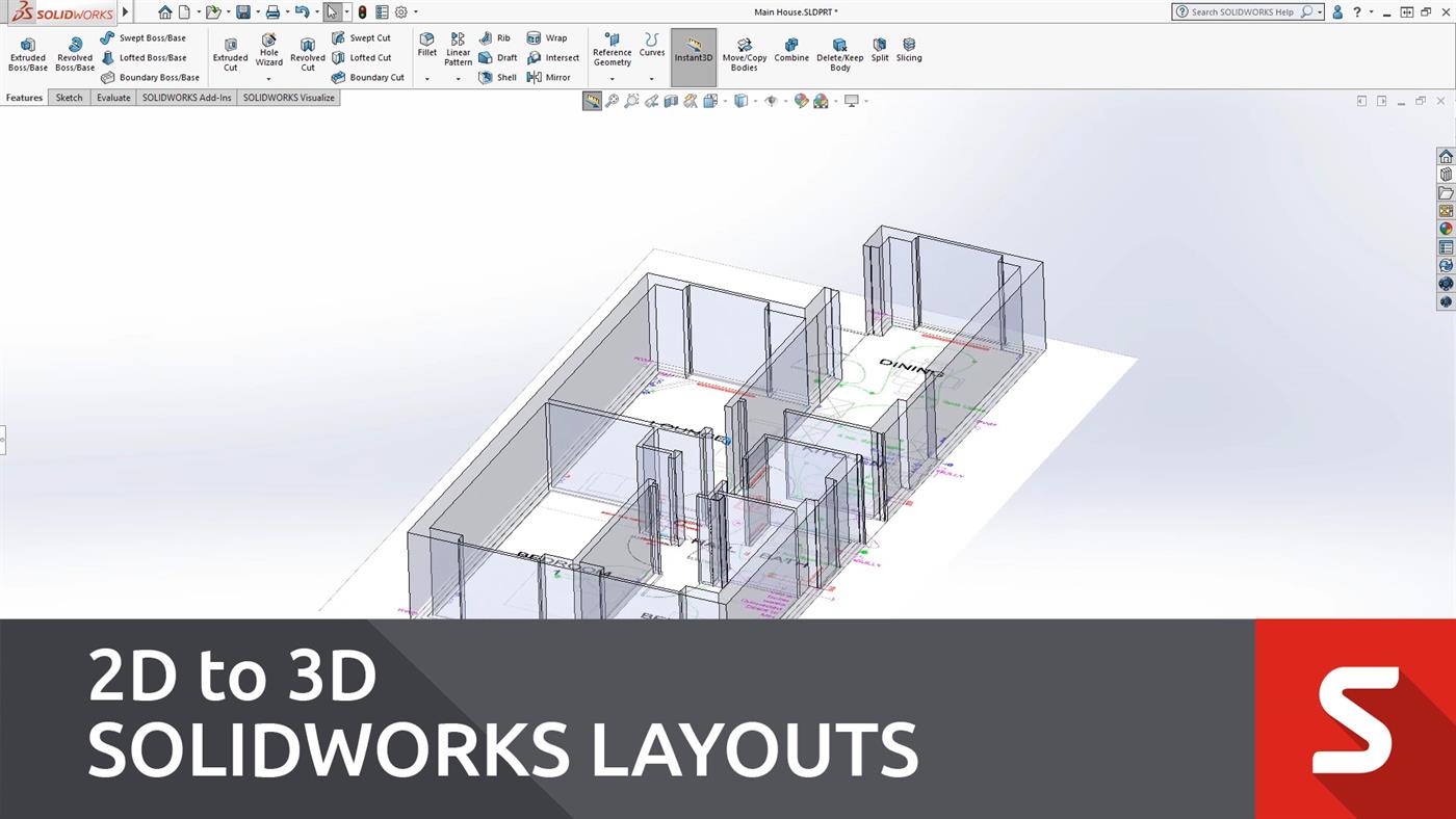 SOLIDWORKS Layouts - 2D to 3D