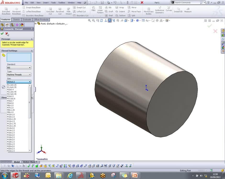 Creating New Thread Sizes