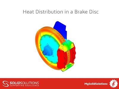 Heat Distribution in a Brake Disc