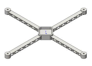 Design study of a quadcopter frame using SOLIDWORKS Simulation