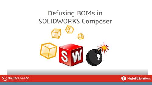 Defusing BOM's in SOLIDWORKS Composer
