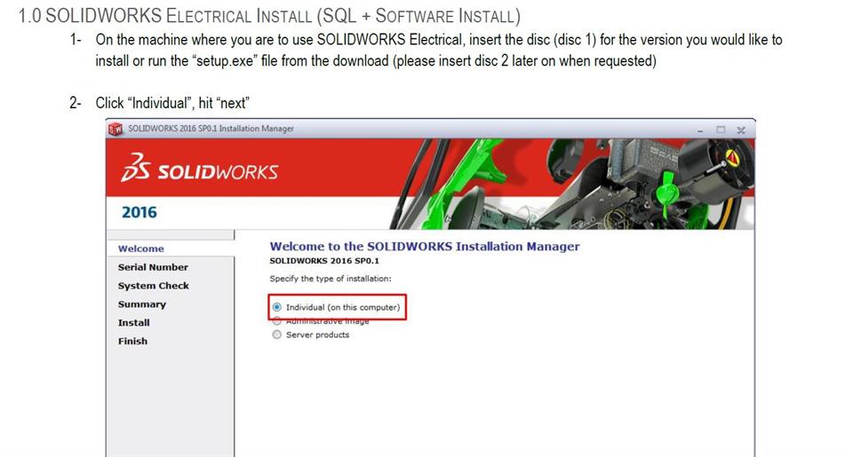Installing SOLIDWORKS Electrical (Local)