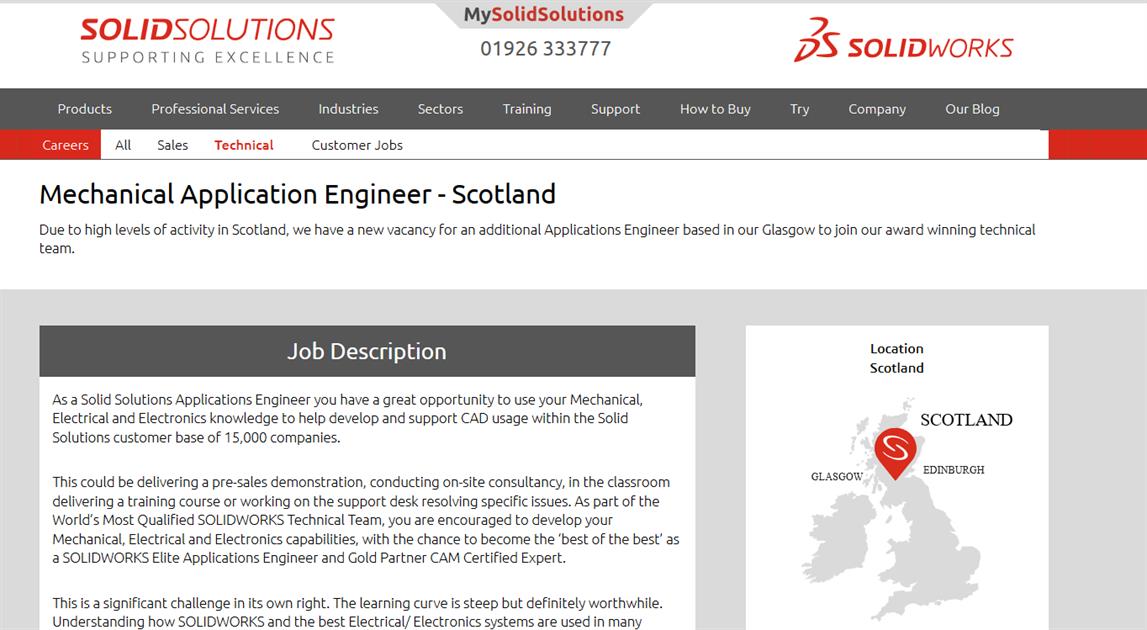 Mechanical Application Engineers - Scotland
