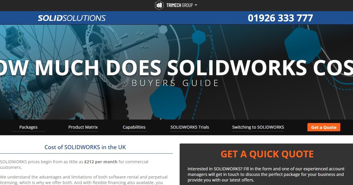 SOLIDWORKS Price - How Much Does SOLIDWORKS Cost?