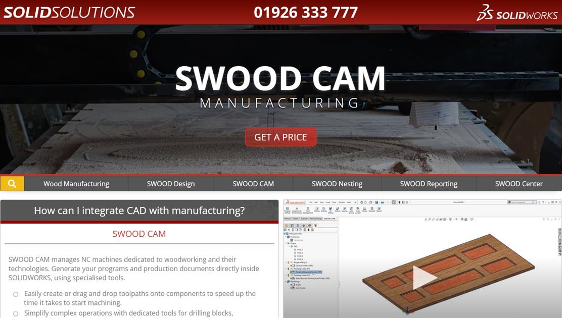 SWOOD - Woodworking CAM | Solid Solutions