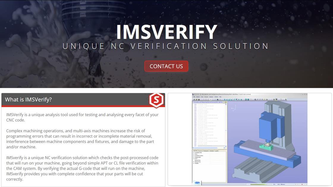 IMSVerify - Unique NC Verification solution