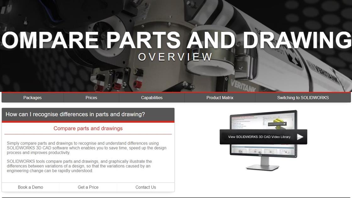 Compare Parts and Drawings | Solid Solutions