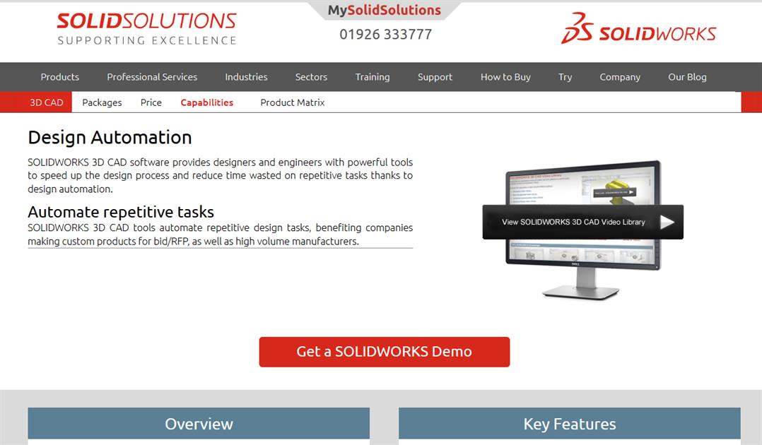 Design Automation Capabilities in SOLIDWORKS 3D CAD