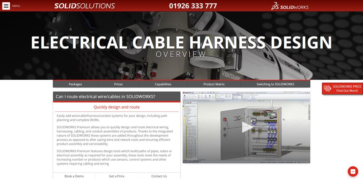Electrical Routing Design Capabilities in SolidWorks