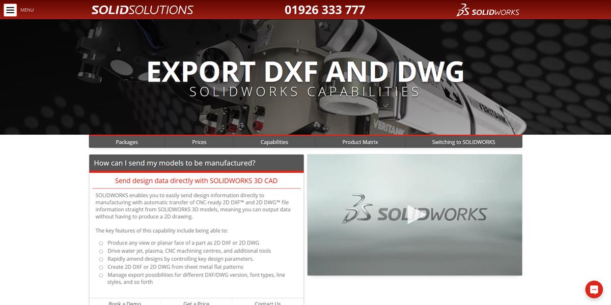 Export DXF and DWG to Manufacturing | Solid Solutions