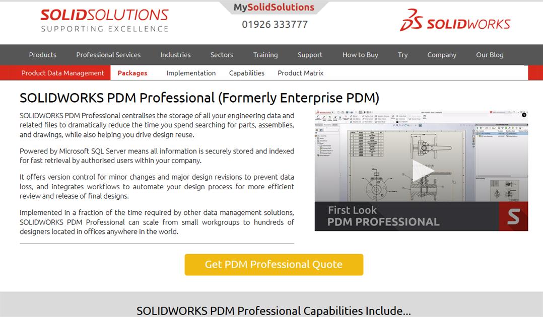 SOLIDWORKS PDM Professional | Solid Solutions