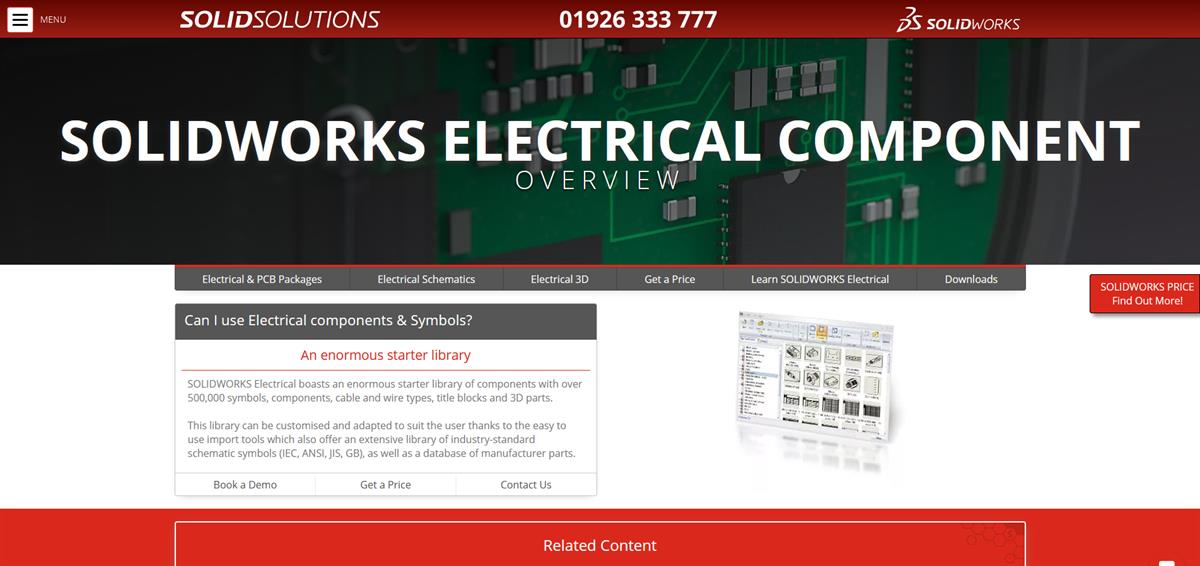Electrical Component and Symbol Library in SOLIDWORKS