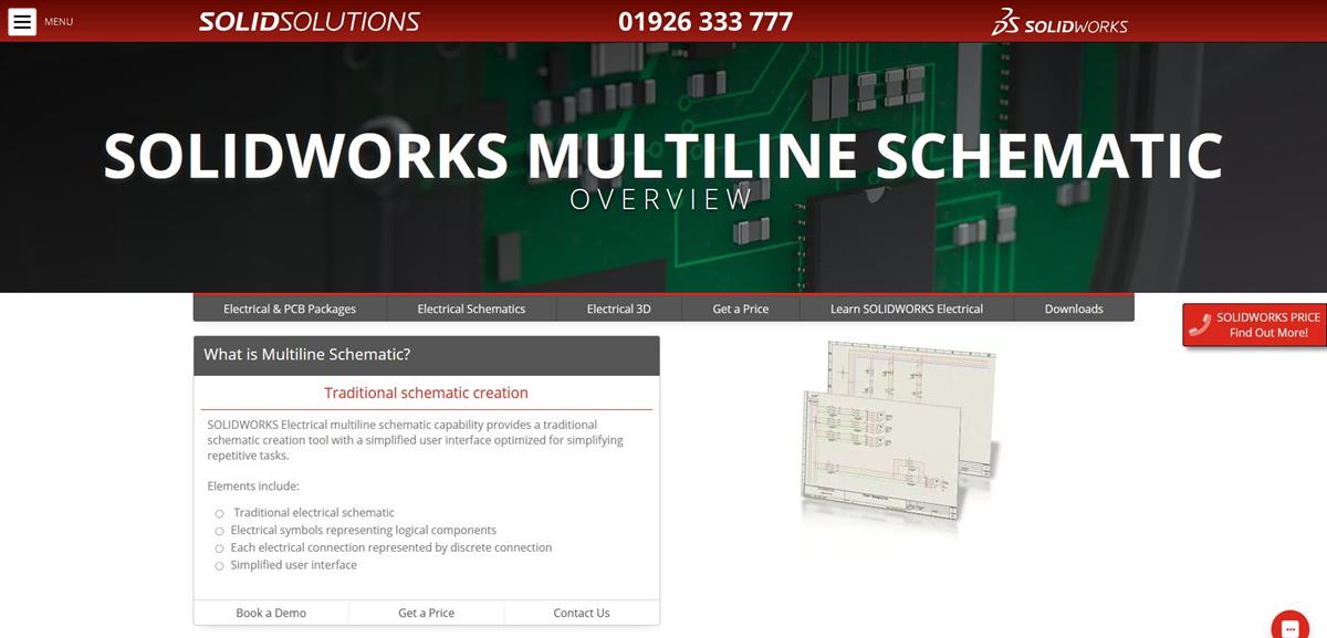Electrical Multiline Schematic in SOLIDWORKS Electrical
