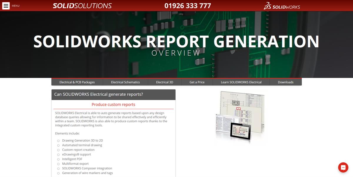 Electrical Report Generation in SOLIDWORKS Electrical