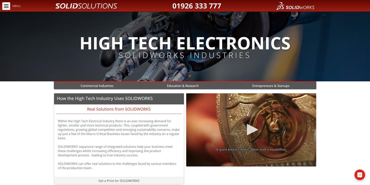 SolidWorks in the High Tech Electronics Industry