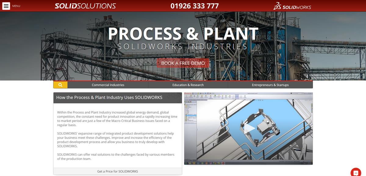 SolidWorks in the Process & Plant Industry Overview