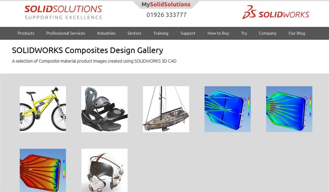 SOLIDWORKS Composites Design Gallery