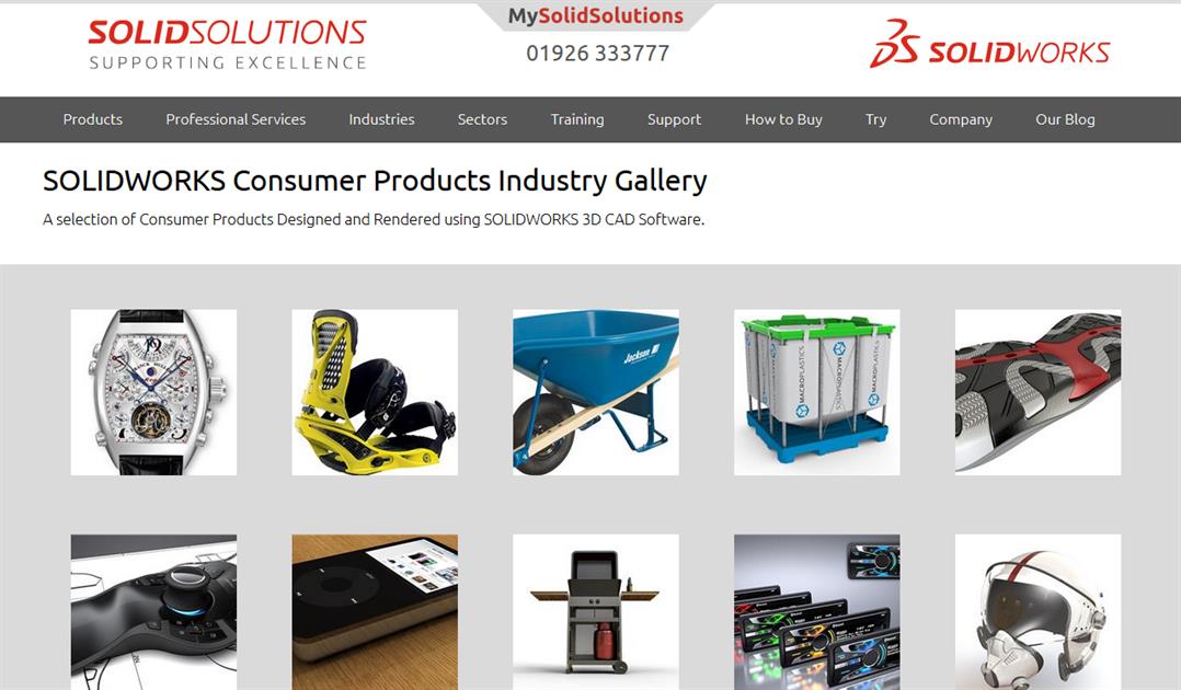 SOLIDWORKS Consumer Products Industry Gallery