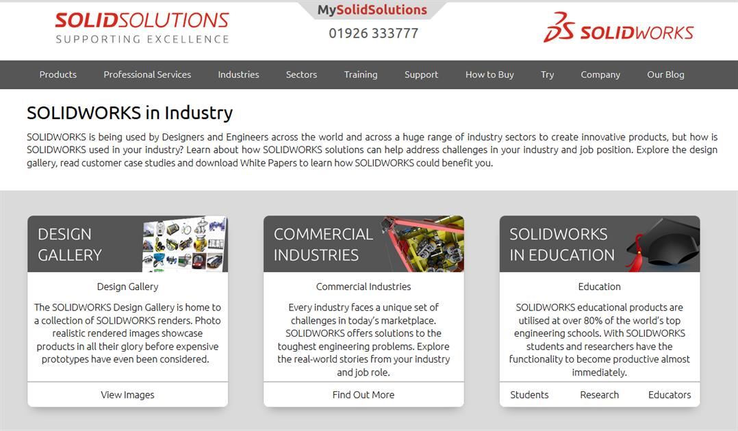 SolidWorks 3D CAD in Industry | Solid Solutions