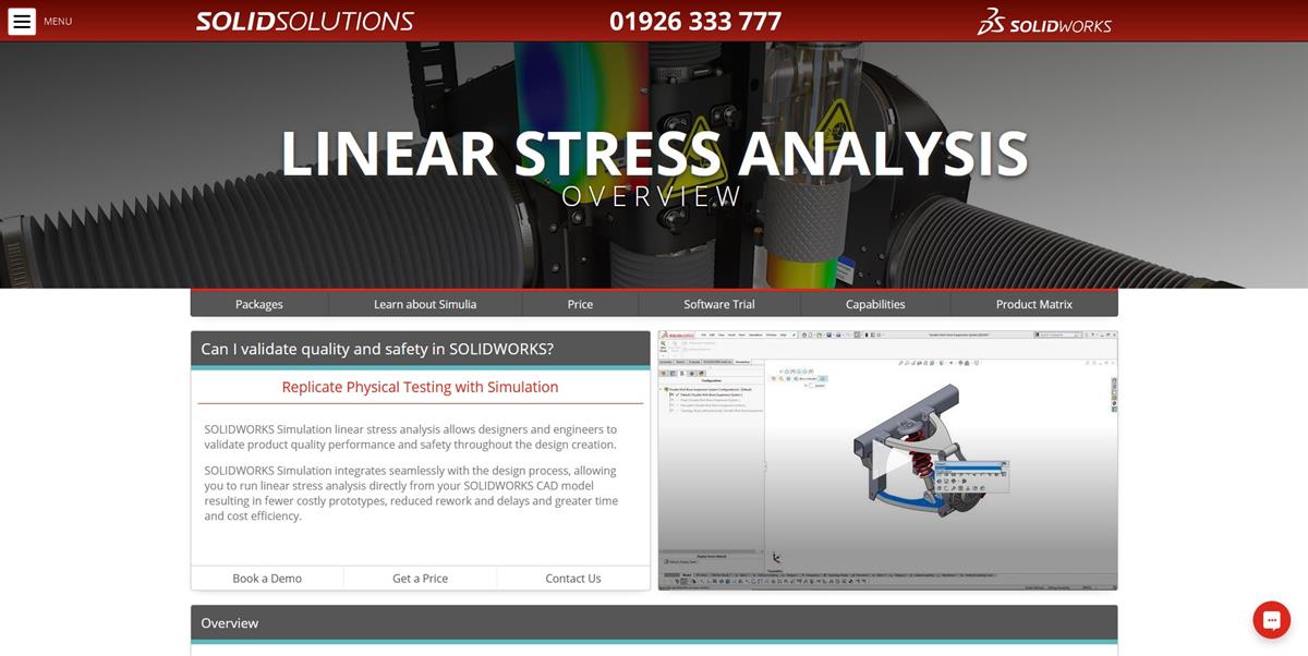 Linear Stress Analysis Capabilities in SOLIDWORKS Linear Stress Analysis Capabilities in SOLIDWORKS