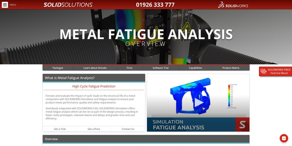Metal Fatigue Analysis in SOLIDWORKS 3D CAD Design
