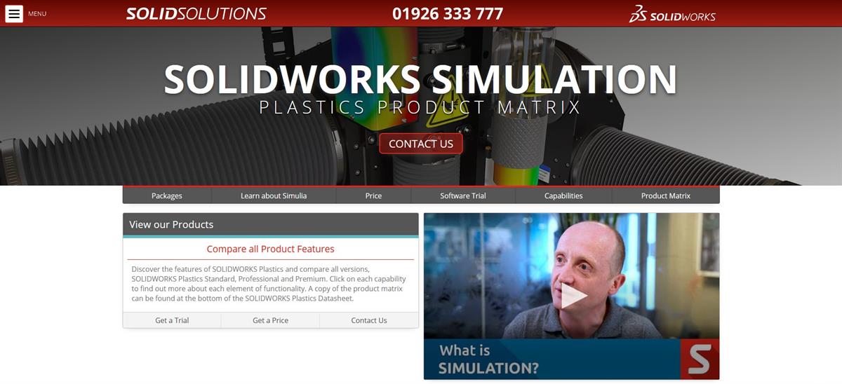 SolidWorks Plastics Simulation Matrix | Solid Solutions