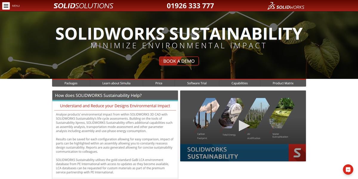 SolidWorks Sustainability Overview | Solid Solutions