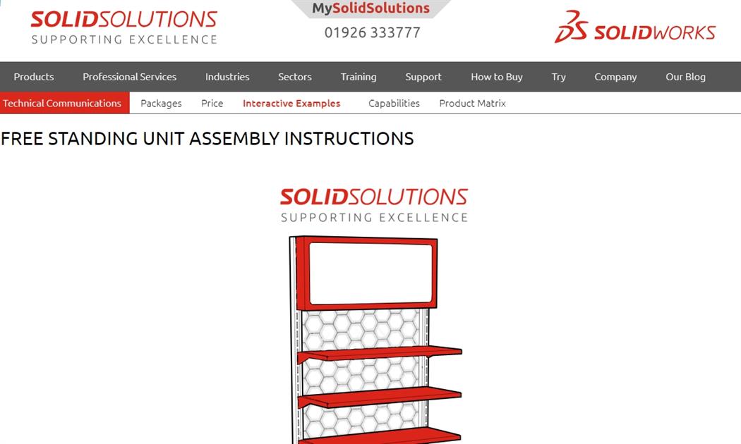 Free Standing Unit Assembly Instructions - SolidWorks Composer