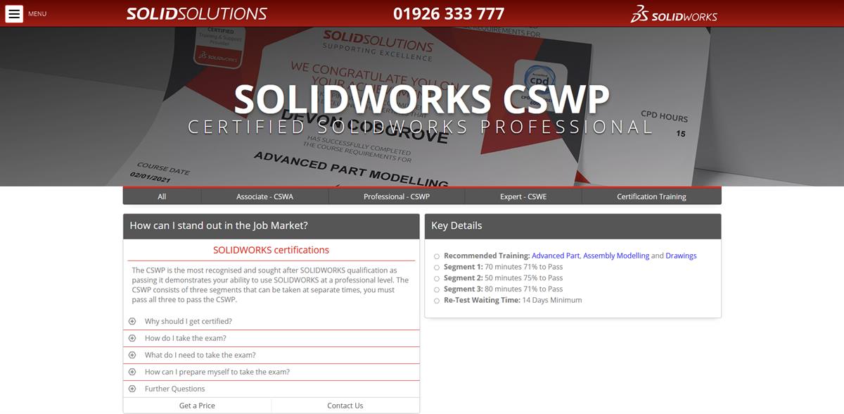 Certified SOLIDWORKS Professional | Solid Solutions
