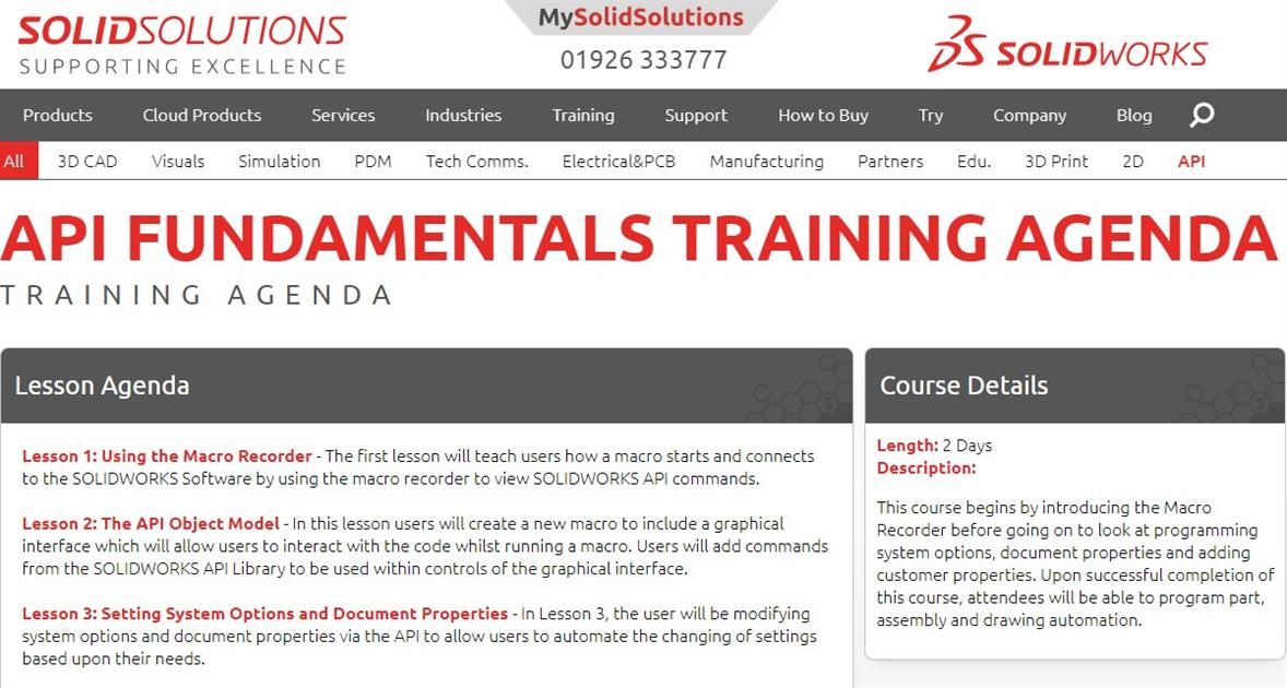 API Fundamentals Training Agenda